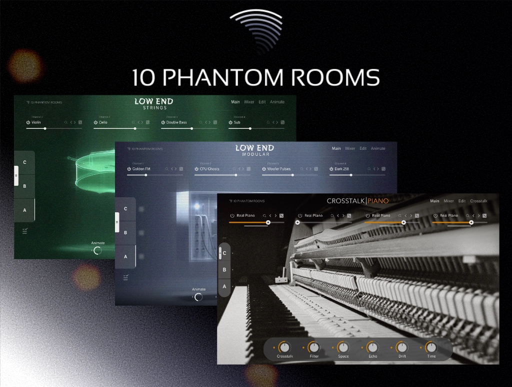 Sound Design for 10 Phantom Rooms - Jörg Hüttner